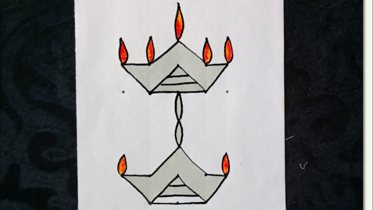 Deepa kamba rangoli design 2021 - YouTube