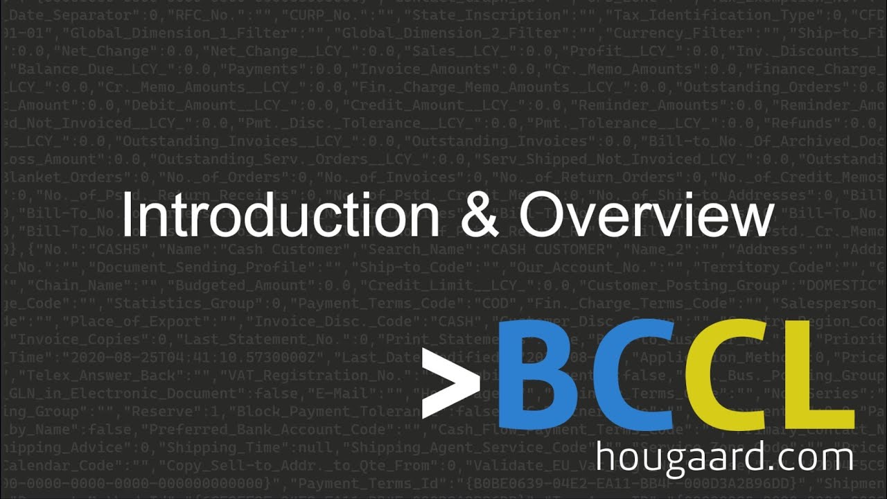 BCCL Introduction and Overview (Business Central Command Line Tool ...
