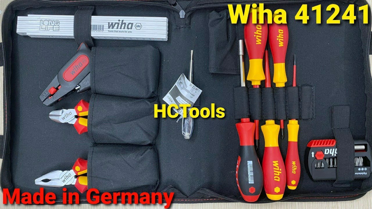 Bộ dụng cụ điện có túi đựng 31 chi tiết Wiha 41241 Made in Germany ...