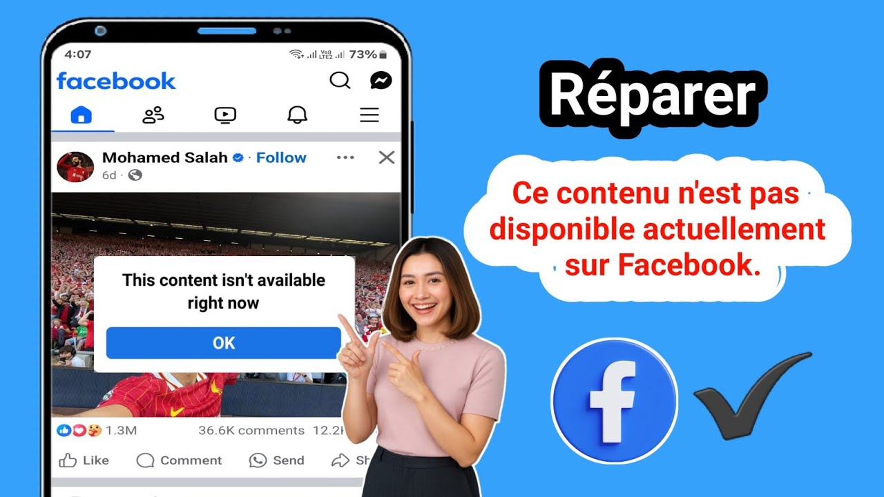 Comment corriger le message « Ce contenu n'est pas disponible pour le ...