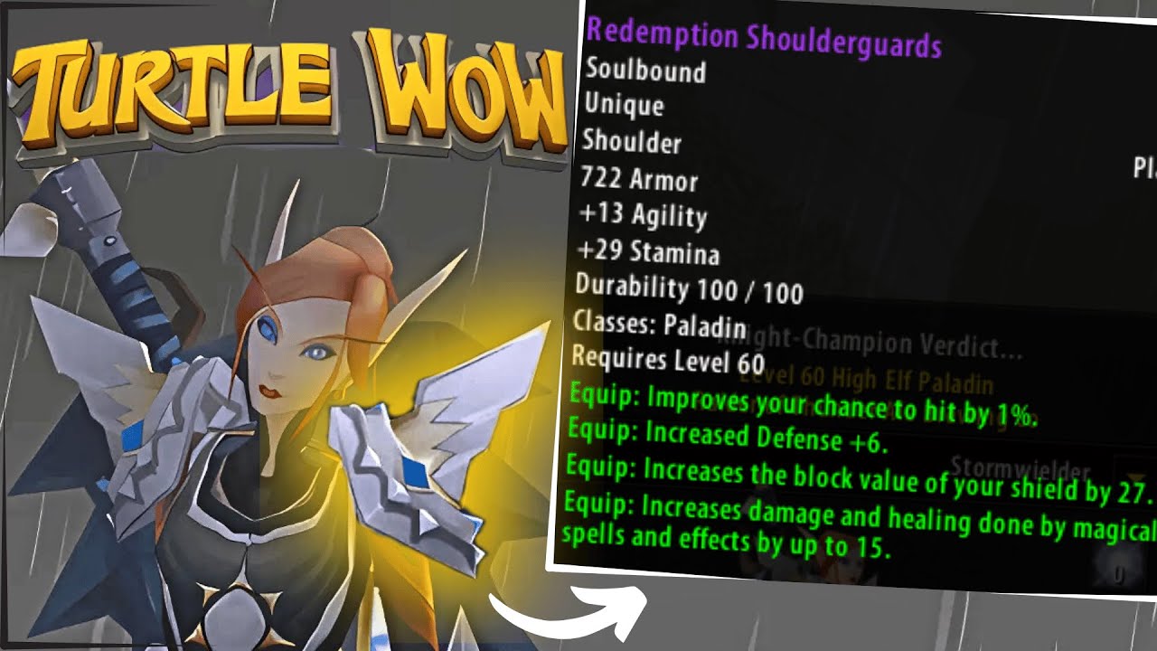 Turtle WoW's New PALADIN Tier Sets ARE INSANE! Tower of Karazhan 1.17.2 ...