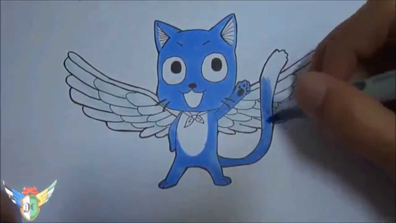 Copic speed draw Happy ハッピー - YouTube