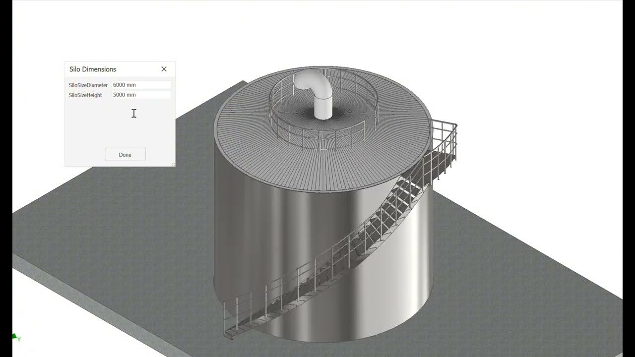 Silo using Autodesk Inventor with Design Automation and iLogic - YouTube