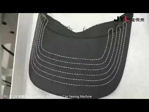 Automatic Cylinder Visor Cap Sewing Machine - YouTube