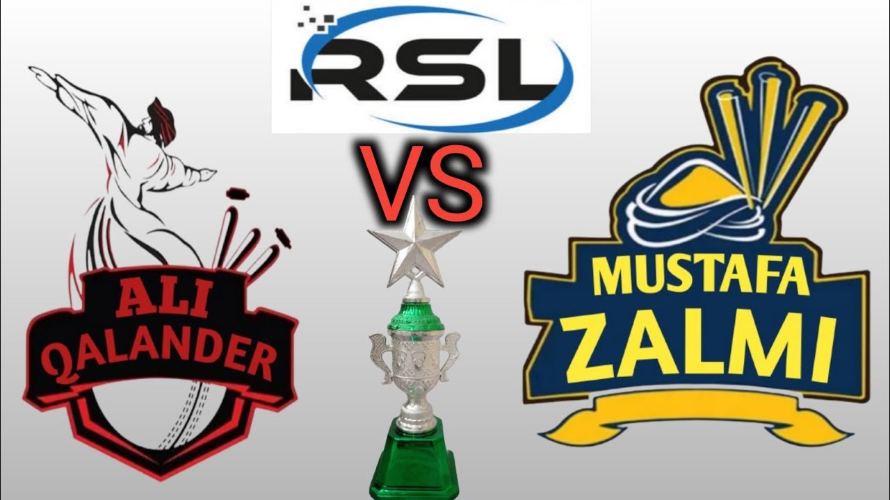Mustafa Zalmi VS Ali Qalander RSL Cricket Match Live On (Kafeel Shah YT ...