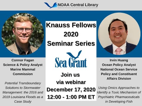 Knauss Fellows 2020 Connor Fagan & Irvin Huang - YouTube