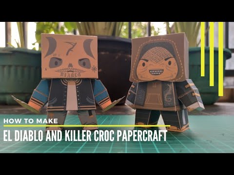 [Tutorial Papercraft] How to make El Diablo and Killer Croc Papercraft ...
