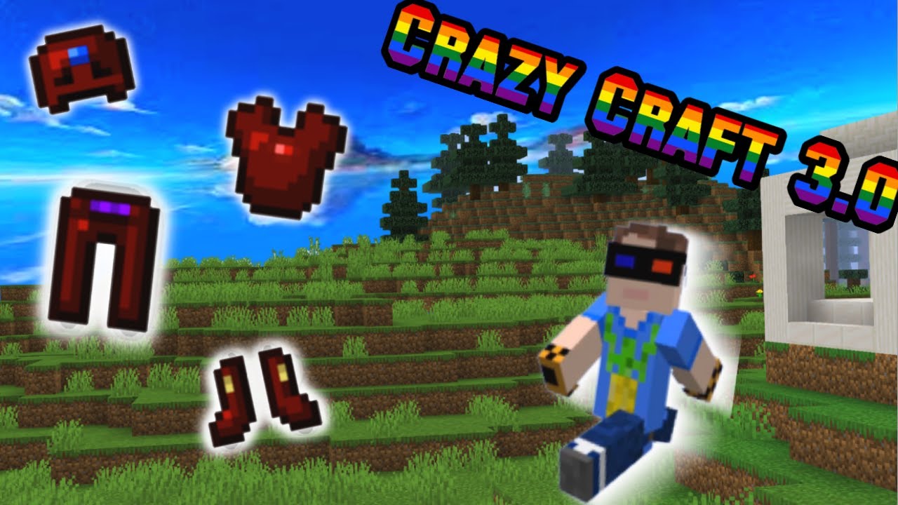 Crafting Gem Armor | Minecraft Crazy Craft 3.0 Ep:13 - YouTube