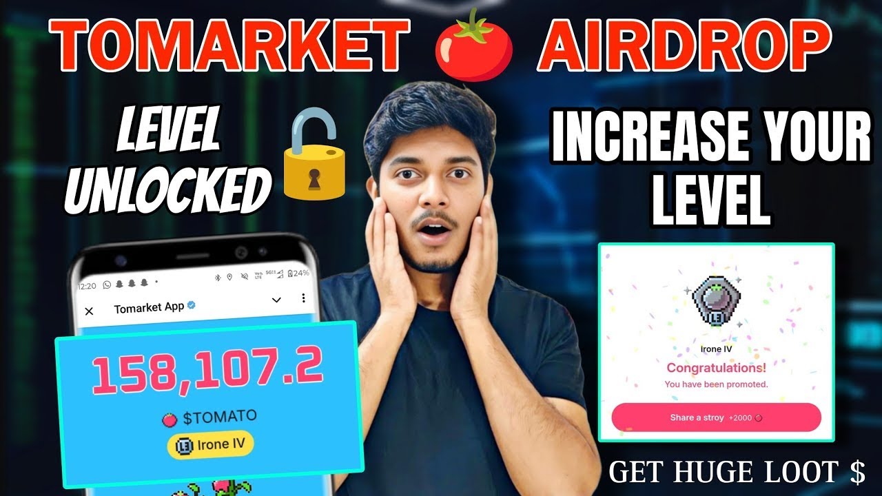 Tomarket Airdrop Level System Unlocked | $TOMATO Coin Listing Date ...