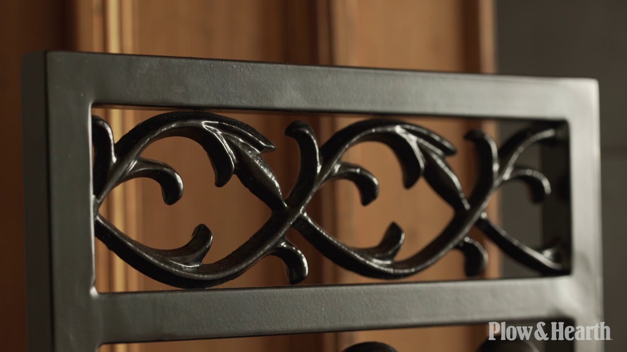 Large Cast Iron Scrollwork Fire Screen With Doors Sku# 13401 - Plow ...