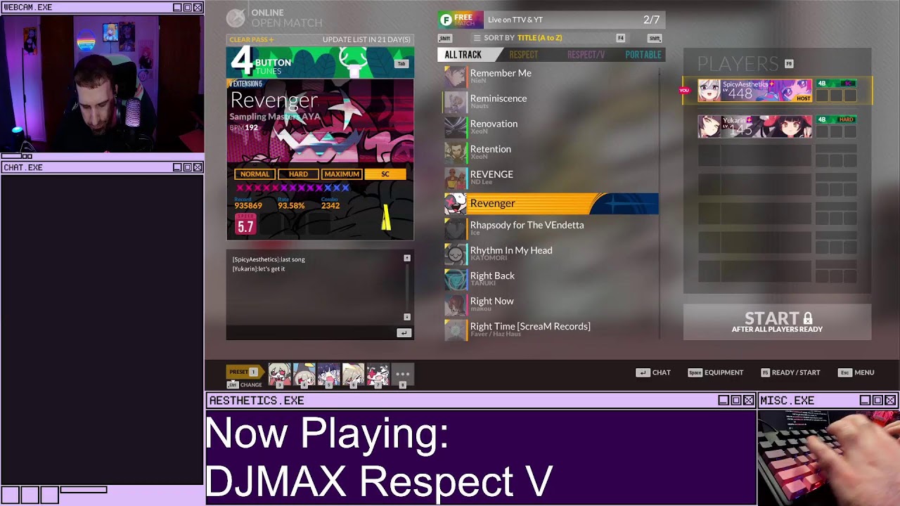 Friday Night DJMAX and trying out new keyboard - YouTube