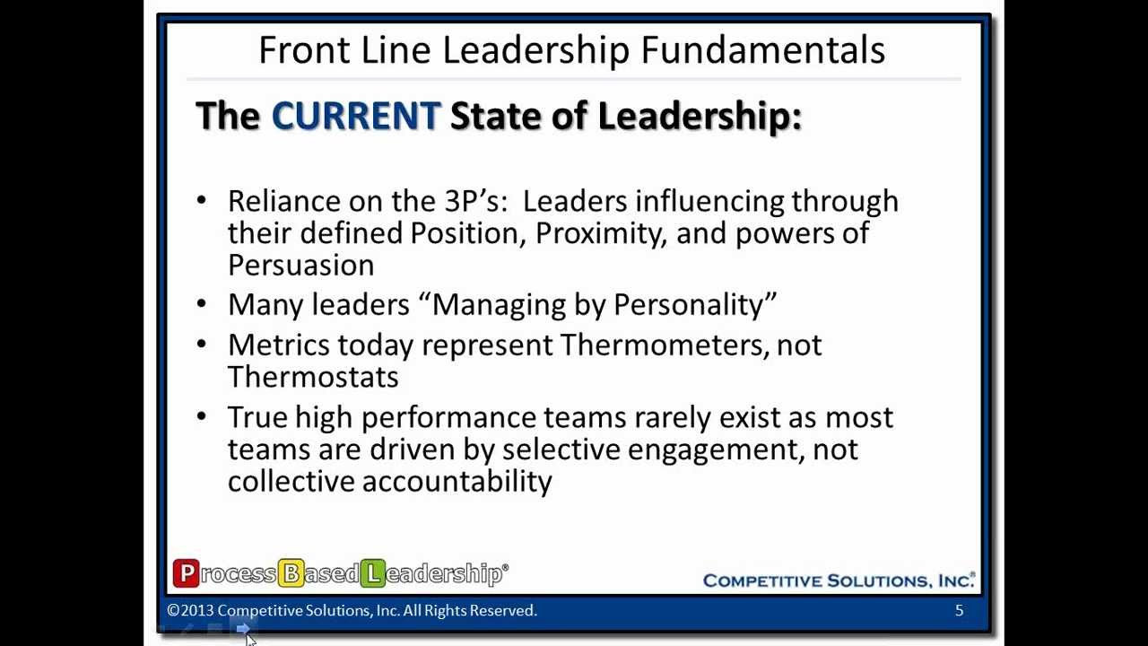 Front Line Leadership Fundamentals - YouTube
