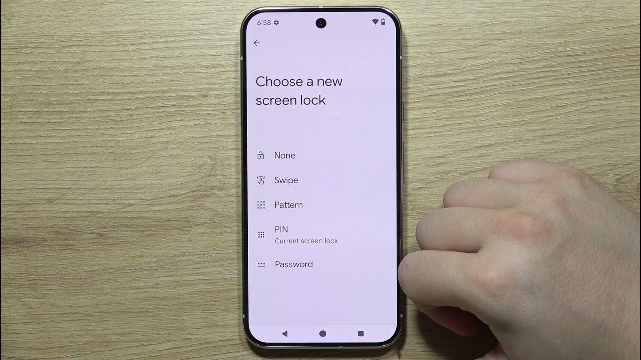 How to Set Up Screen Lock on GOOGLE Pixel 9 Pro - Device Unlock - YouTube