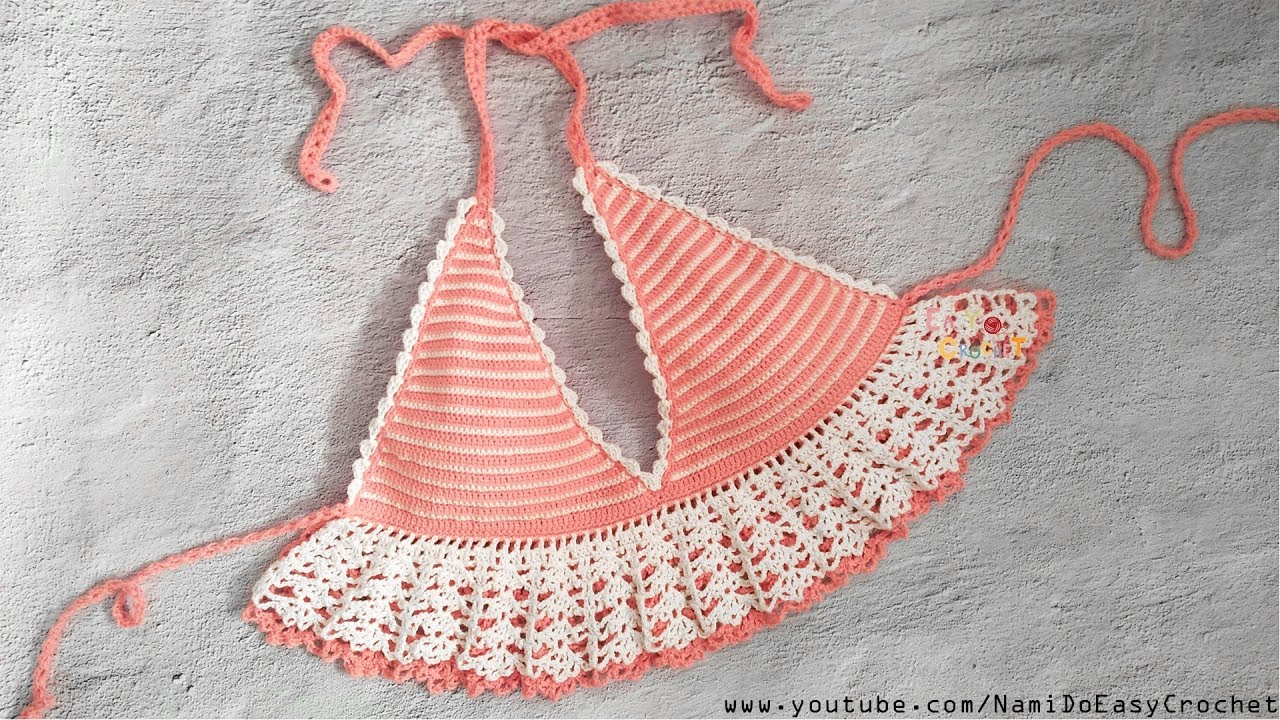 Easy Crochet for Summer: Crochet Bikini Top #07 - YouTube
