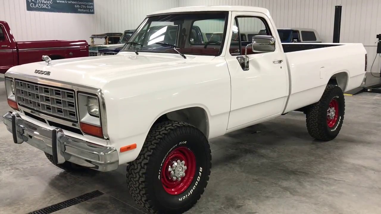 SOLD!!!! 1985 DODGE W250 - YouTube