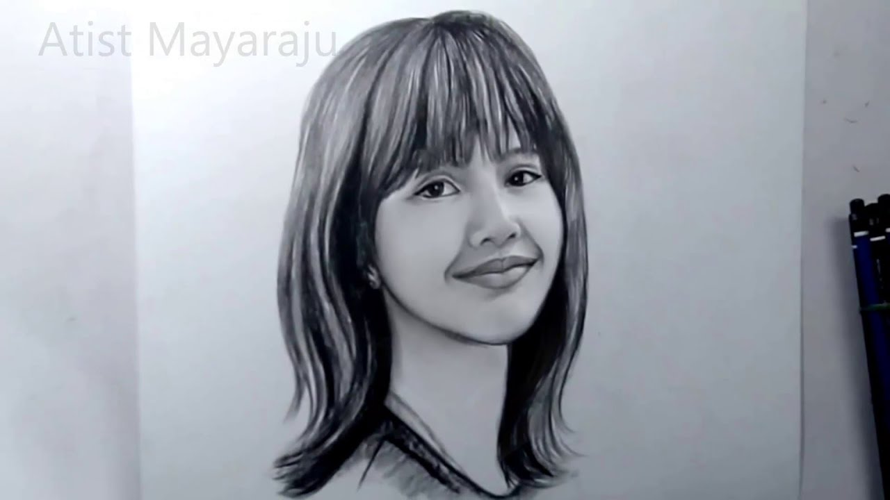 How to draw Lisa Blackpink / Pencil Portrait of Lalisa Manoban ...