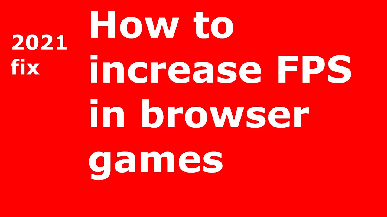 How to get higher FPS in Chrome. {2020 Fix} - YouTube