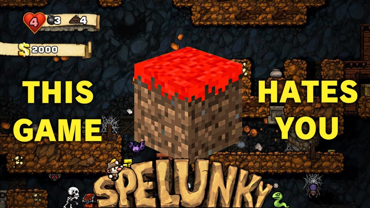 MINECRAFT IMPOSSIBLE MODE - SPELUNKY - YouTube