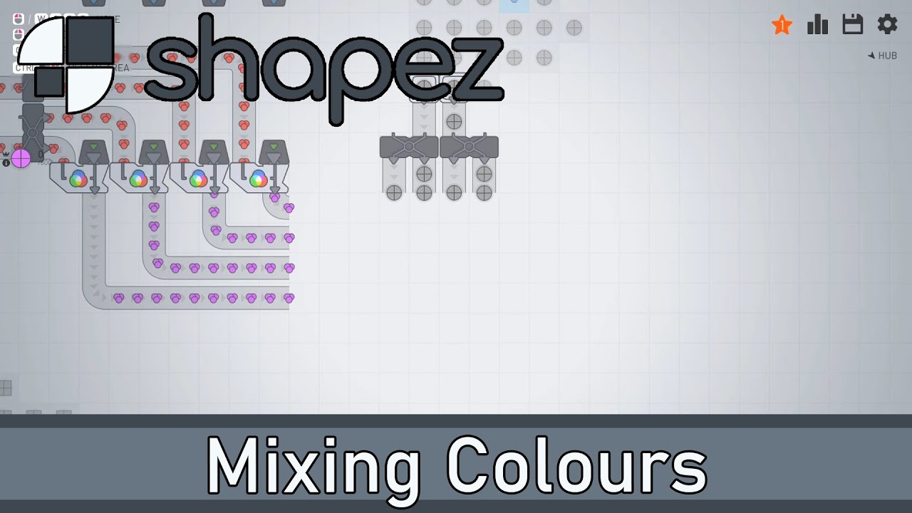 Mixing Colours - Let's Play Shapez - Ep.02 - YouTube