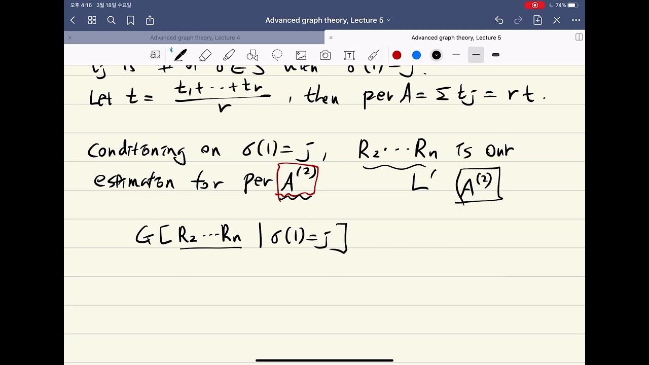 Advanced graph theory 2020, Lecture 5-2, matchings and permanents (2 ...