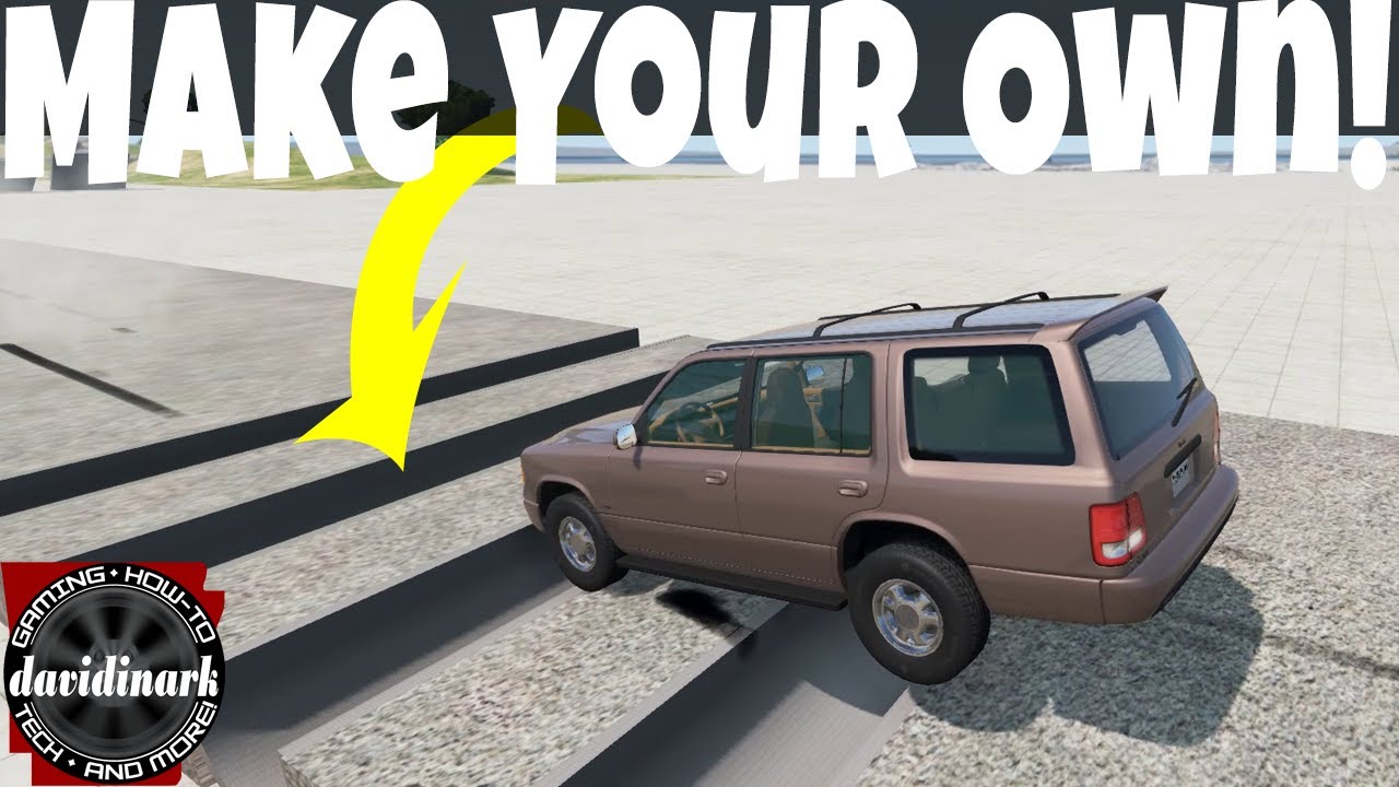 BeamNG Drive - How to make INVERTED SPEED BUMPS! Make your own UPSIDE ...