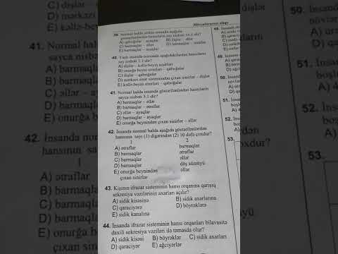 mövzulararası əlaqə. toxuma. orqanlar (31-50)