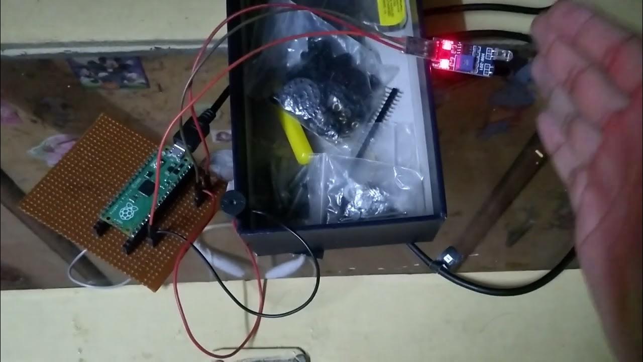 raspberry pi pico using IR sensor object detection alarm # ...