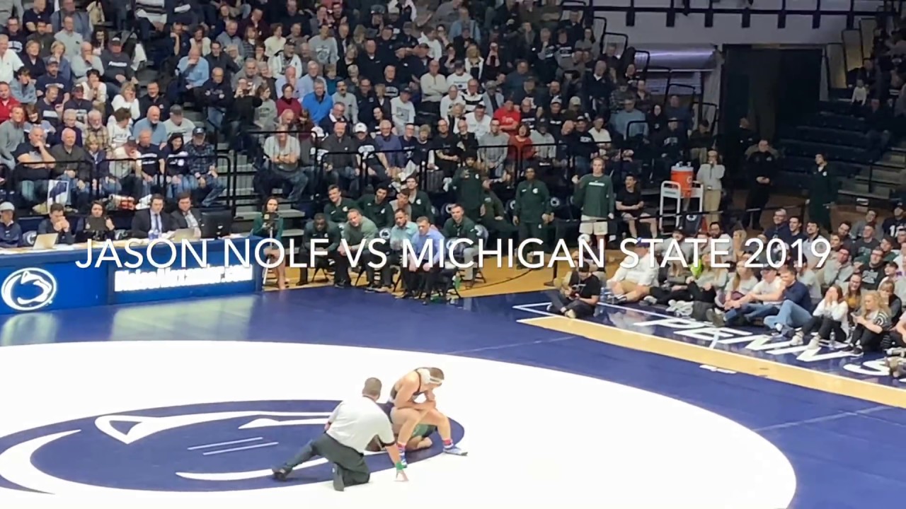 Penn State Wrestling 2019 - Jason Nolf gets the Pin VS Michigan State ...