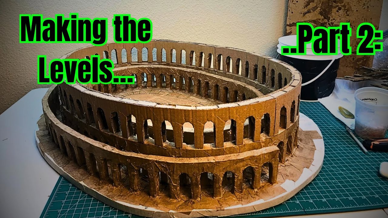 Making The Colosseum From Cardboard | Video 4 - YouTube