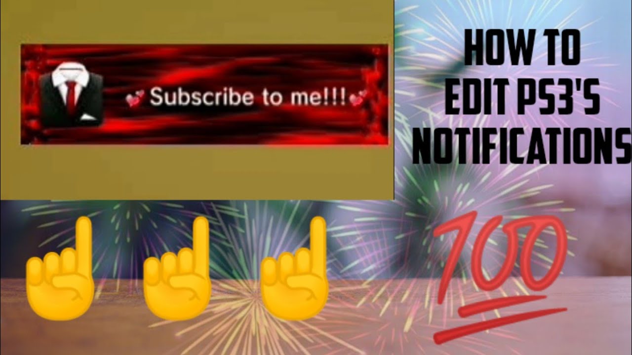 How to edit your PS3'S Notifications - YouTube