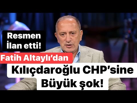Fatih Altaylı’dan CHP kararı! Resmen bomba…