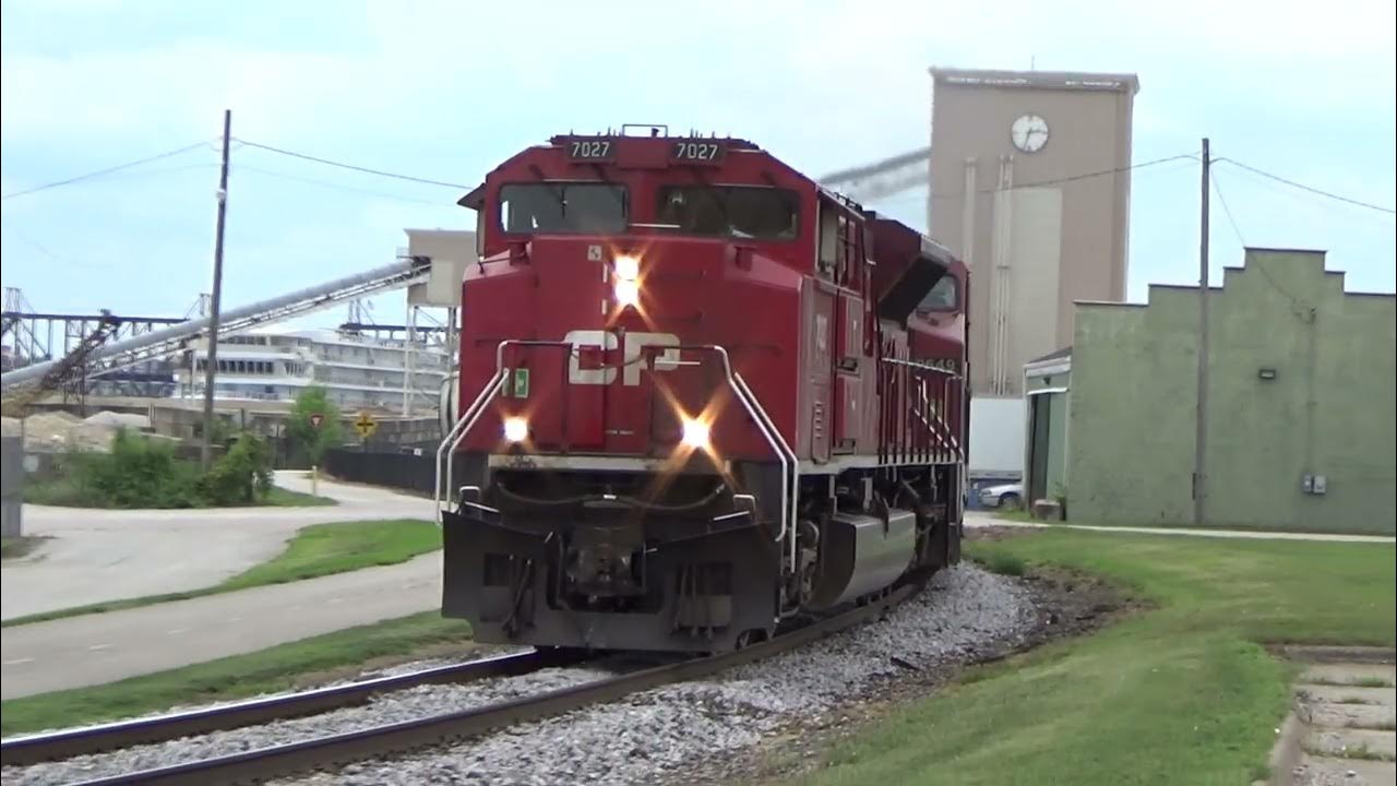 CP 261 with CP 7027 leading on the Davenport Sub August 15, 2022 - YouTube