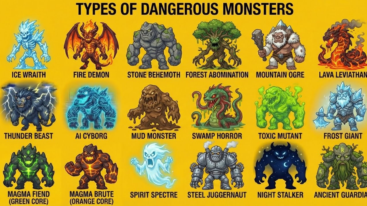 18 Most Dangerous Monsters Explained | Ultra Realistic Fantasy ...