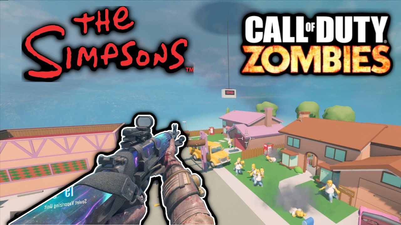The Simpsons Zombies Map - Black Ops 3 Modded Zombies - YouTube