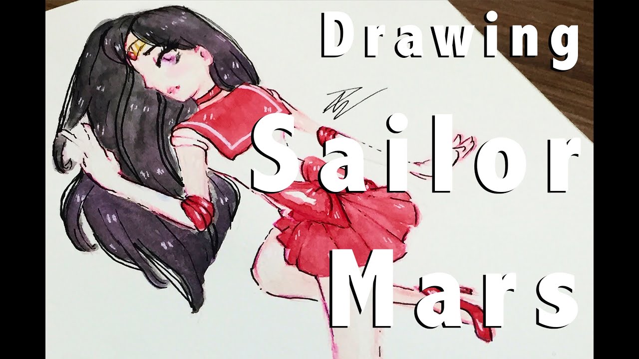 Drawing Sailor Mars - YouTube