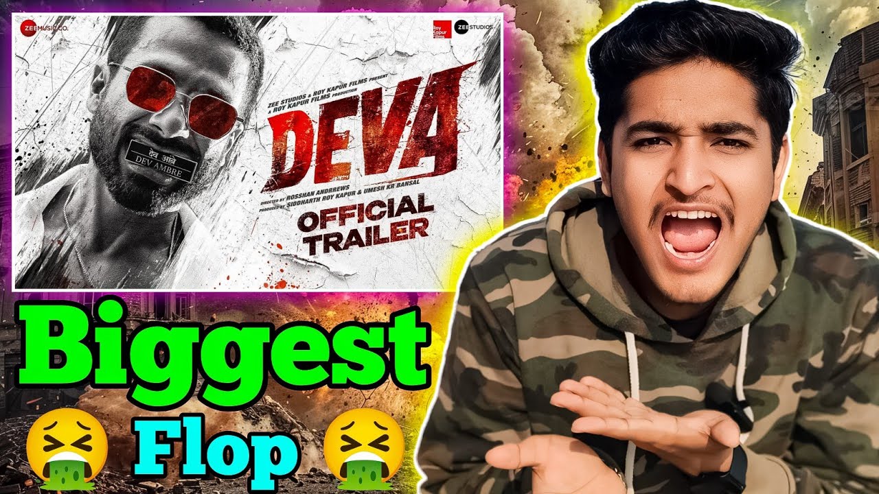 Deva Trailer Review || 2025 Ki Sabse Bade Flop Movie 🤮 || Movie Review - YouTube