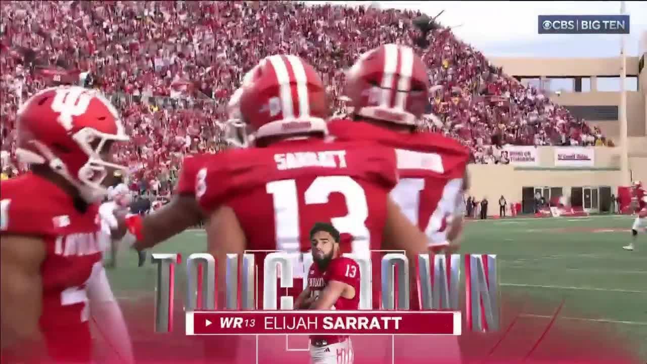 Rourke Connects To Sarratt For The TD vs. Michigan | Indiana Football ...