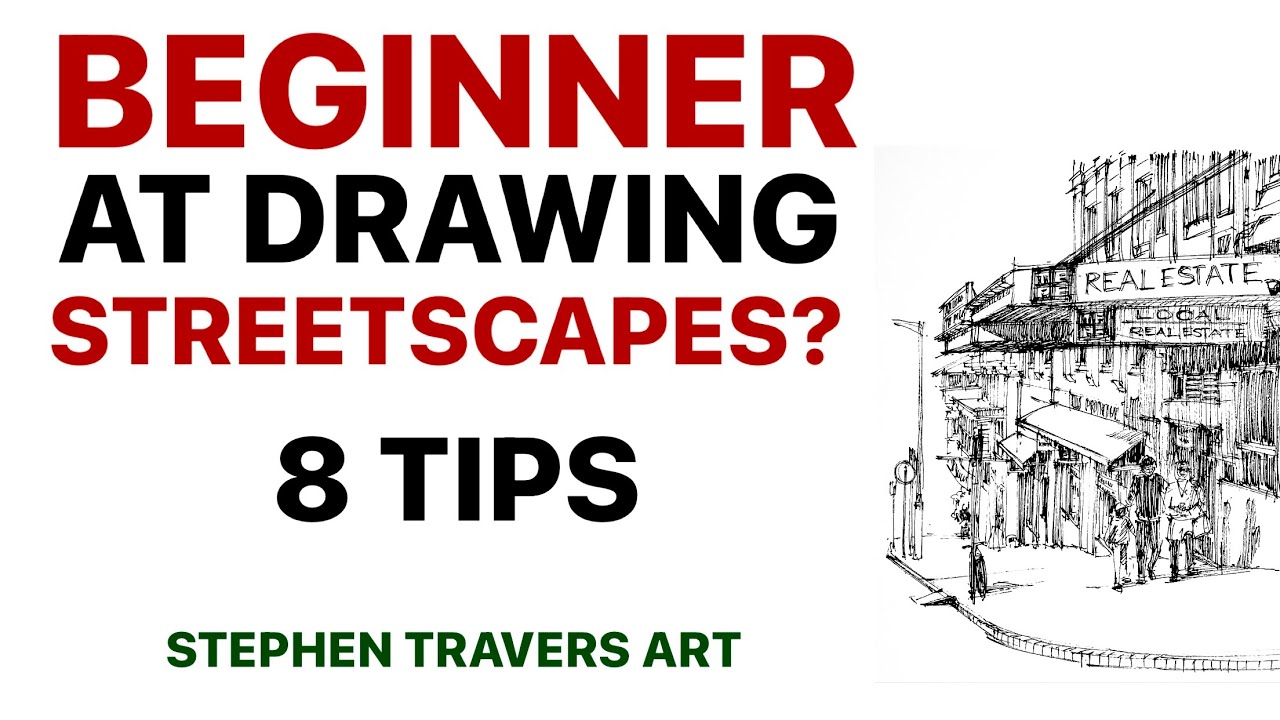 Beginner at Drawing Streetscapes? - 8 Tips - YouTube
