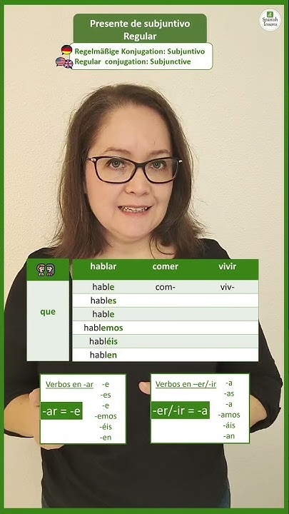 Conjuga el presente de SUBJUNTIVO #spanishverbs #spanischeverben # ...