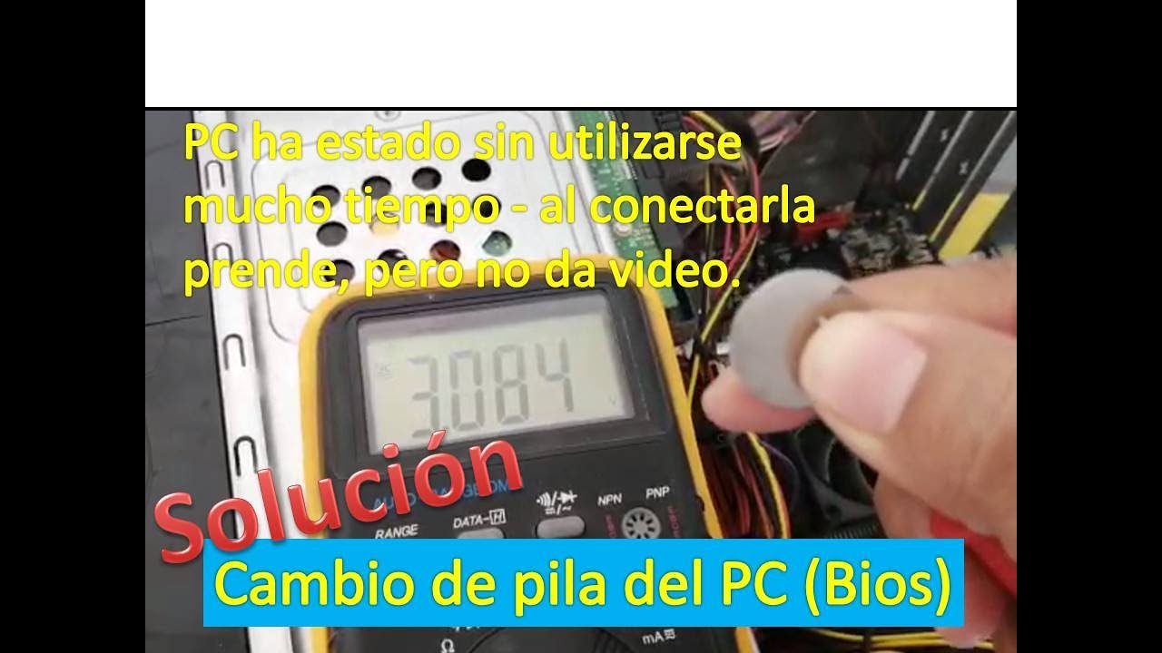 Como cambiar la pila de la PC (Bios) - YouTube