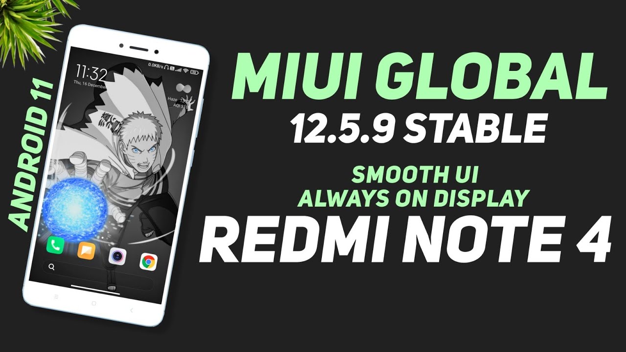 MIUI Global Stable 12.5.9.0 - Redmi Note 4 - Android 11 - Smooth UI ...