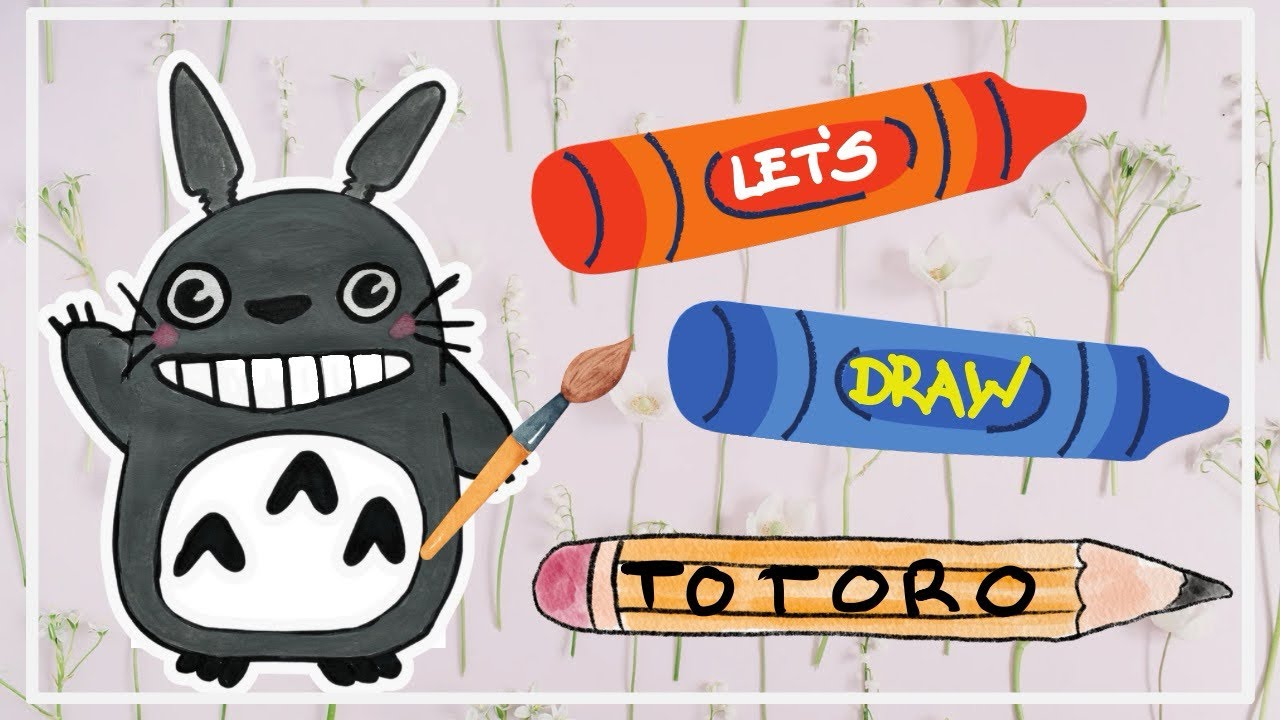 How to draw Totoro - YouTube