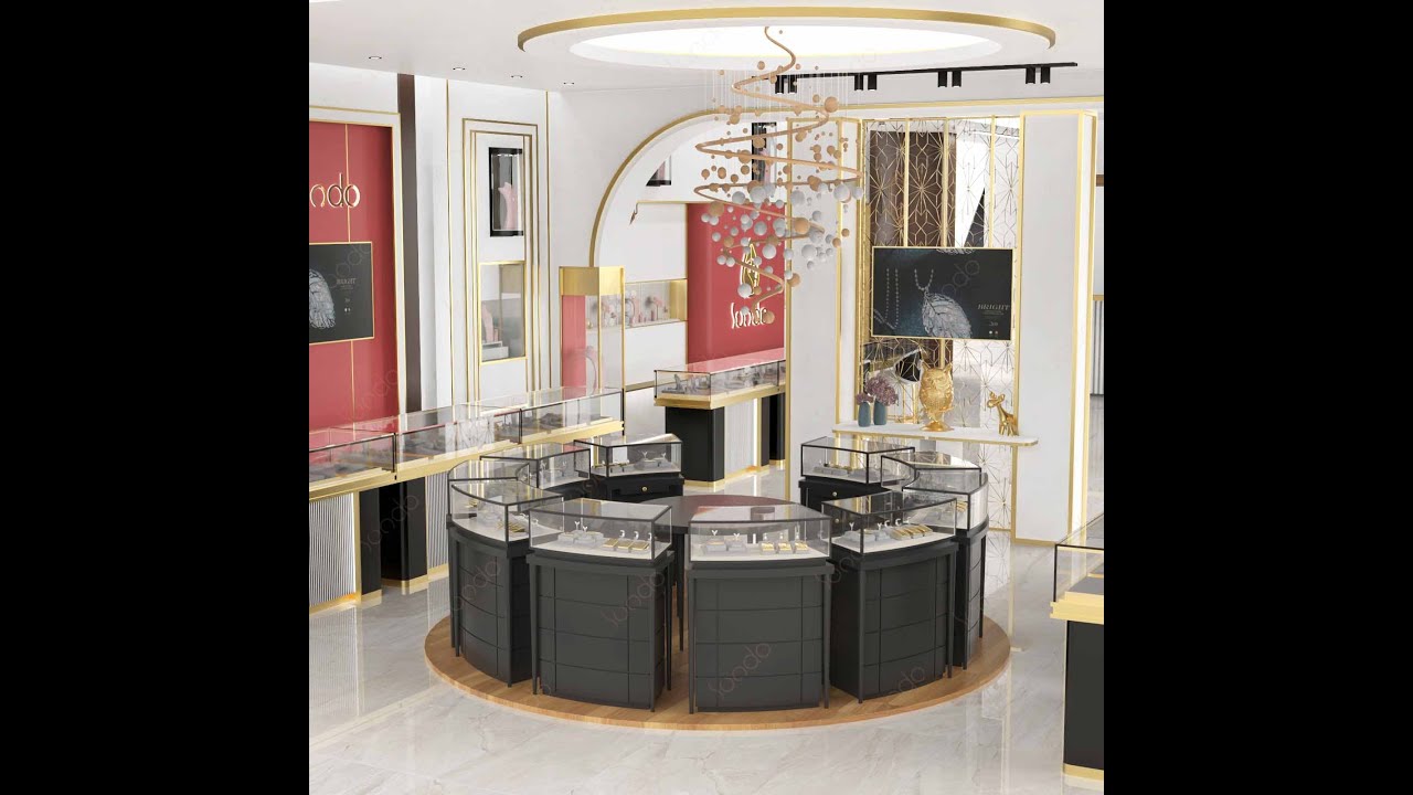 High-end custom jewelry watch store design showcase - YouTube