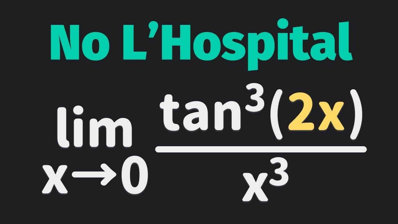 Finding Limits using Limit of Sin(x)/x = 1: Tangent Example | Limits ...