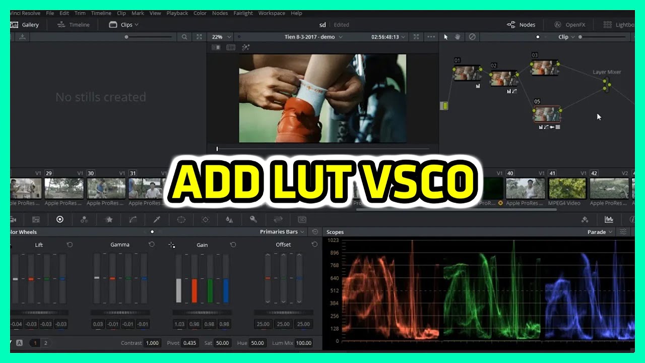 #26 - Add Lut VSCO | Color Grading DaVinci Resolve - YouTube