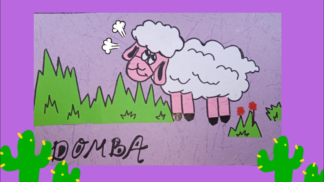 ORIGAMI DOMBA | GUNTING TEMPEL KERTAS ORIGAMI | ORIGAMI SHEEP TUTORIAL ...