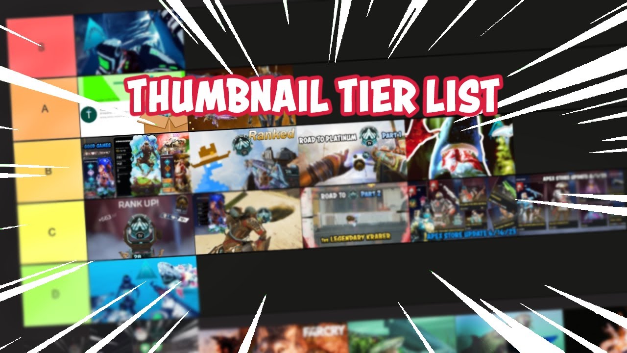 Thumbnail Tier List - 500th Video Special! - YouTube