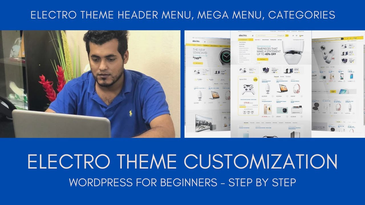 How To Customize Electro Theme Header Menu, Mega Menu, Categories - YouTube