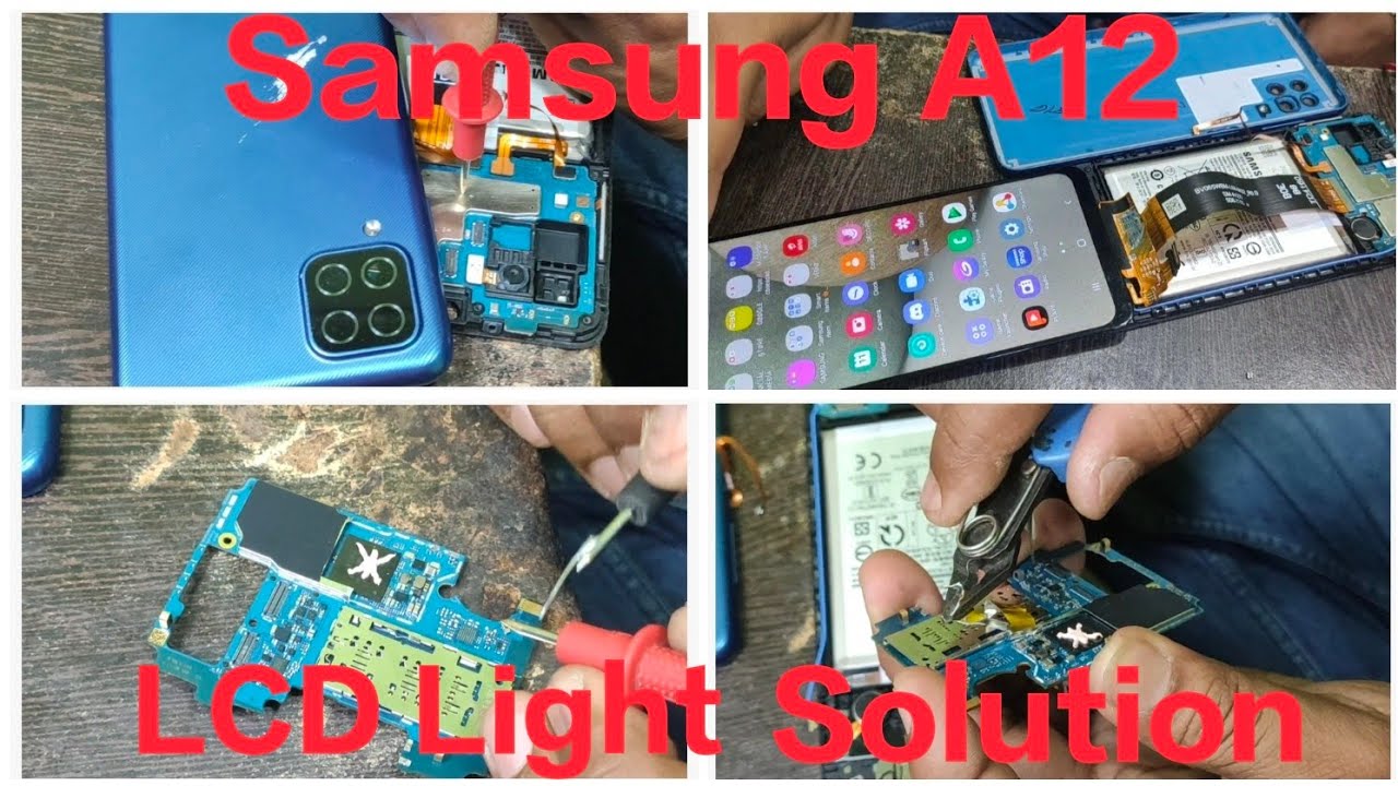 Samsung A12 LCD Light Full Solution | All mobile repairing | TMK ...