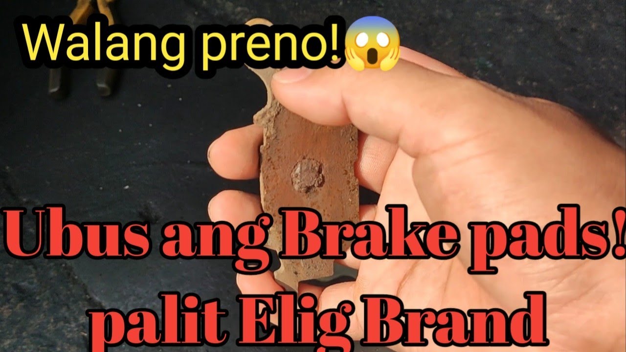 Tunog nang Brake pads pag Pudpod na / New Brake pads Elig Installed ...